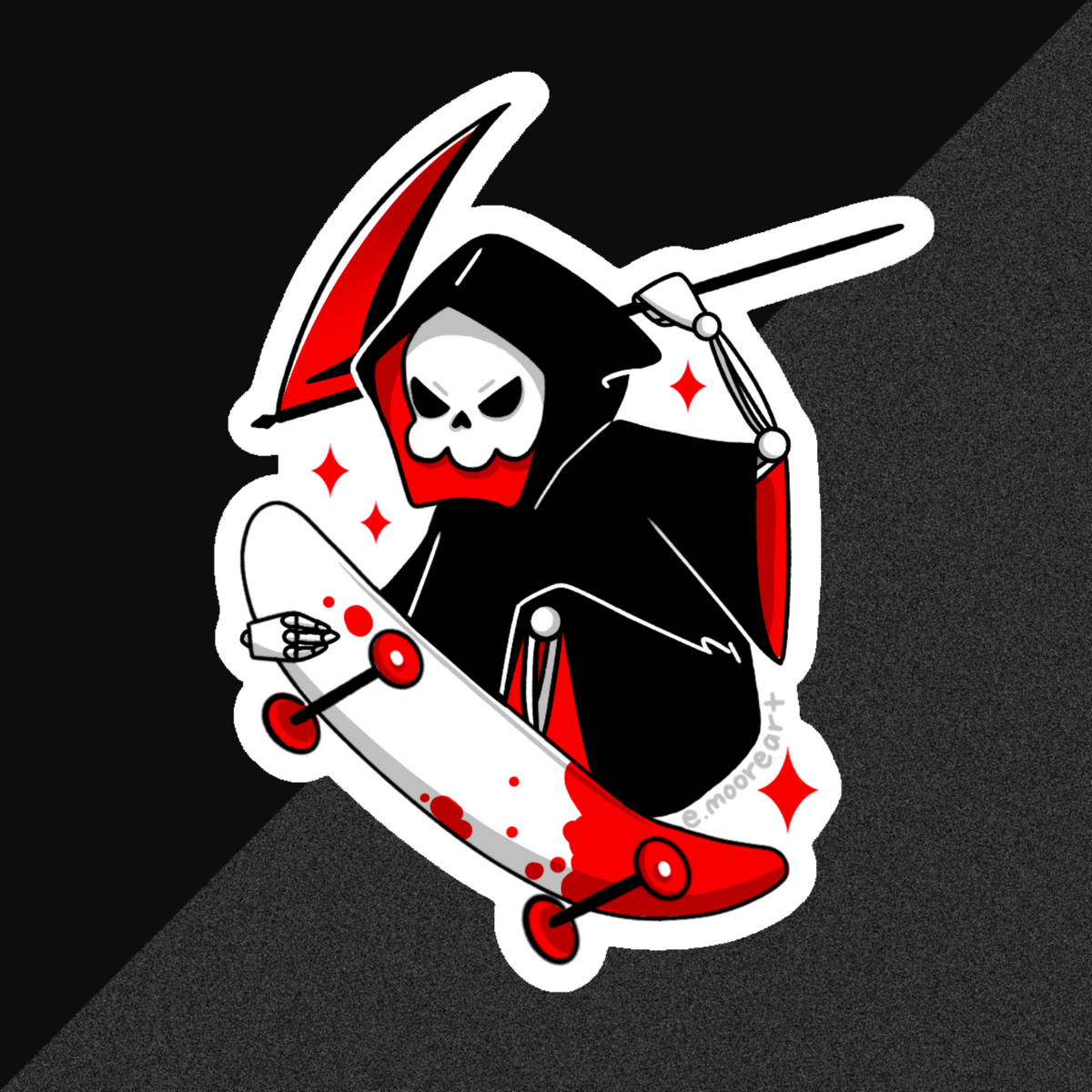 Scythe Sticker – E.Moore Art Studio
