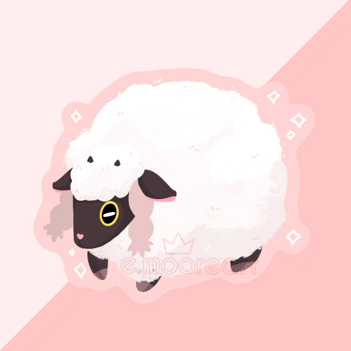 Wooloo Sticker – E.Moore Art Studio